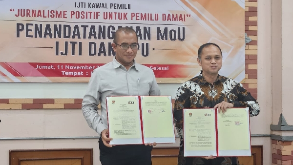 IJTI Pemilu 2024, Teken MoU dengan KPU RI - Spiritsumbar - Berita ...